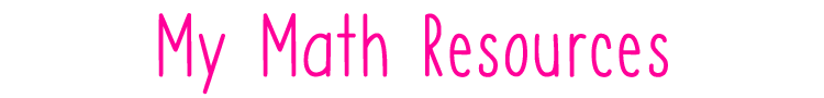 My Math Resources - header