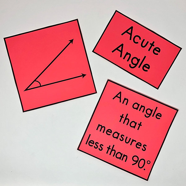 My Math Resources - Types of Angles Bulletin Board Posters