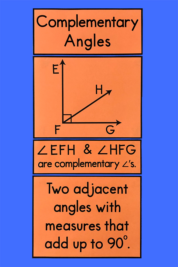 My Math Resources - Types of Angle Pairs Bulletin Board Posters