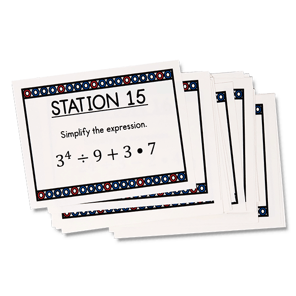My Math Resources - Middle School Math Task Cards