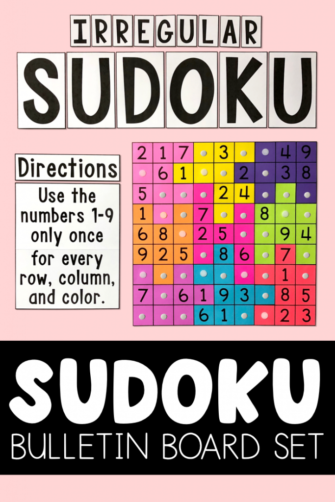 My Math Resources - Sudoku Interactive Bulletin Board Set