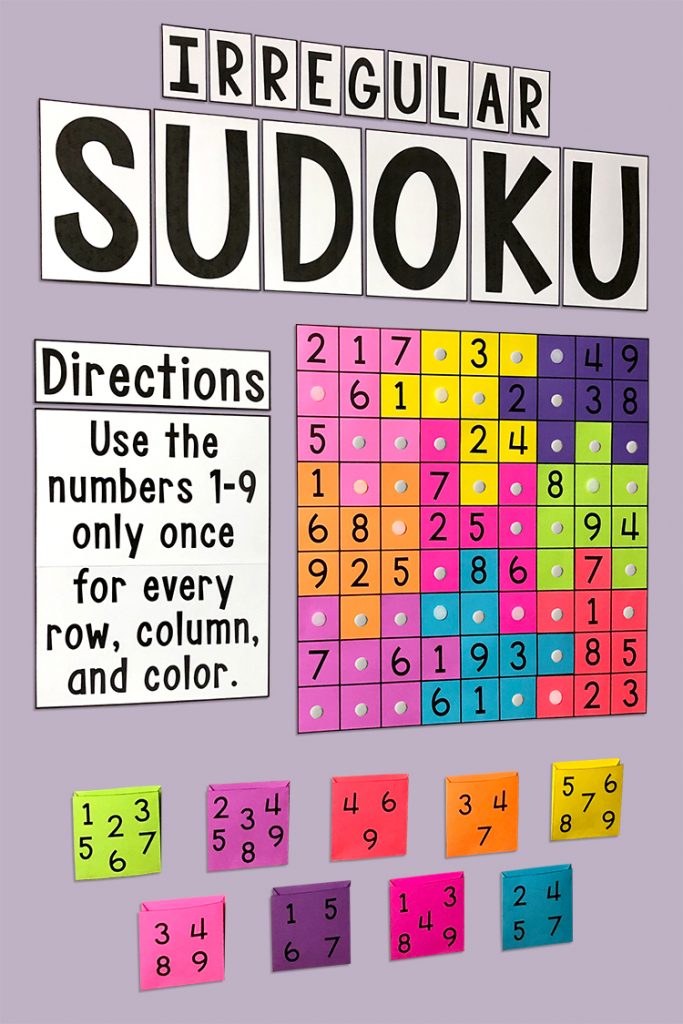 My Math Resources - Sudoku Interactive Bulletin Board Set
