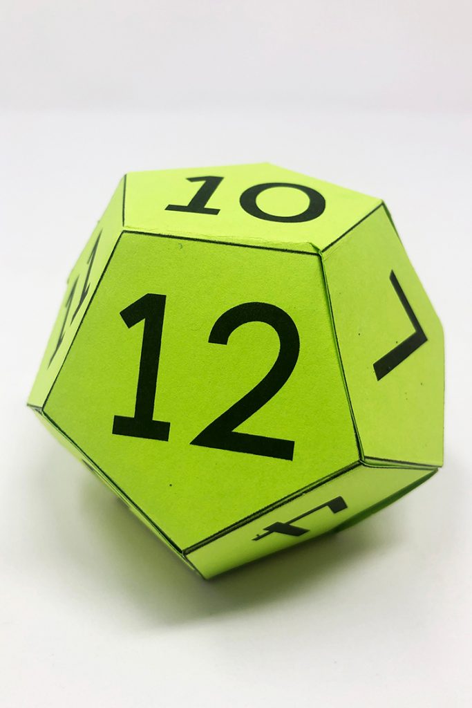 My Math Resources - Large Printable Dice Templates