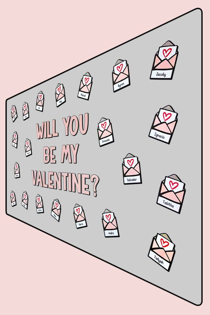 My Math Resources - Valentine’s Day Bulletin Board Kit – DIY Classroom ...