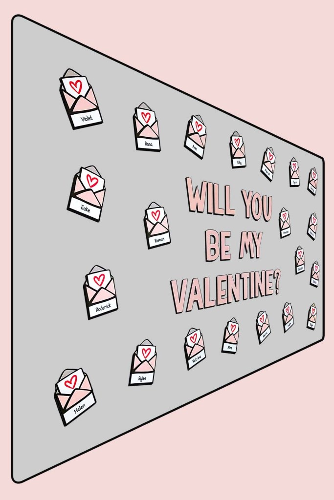 My Math Resources - Valentine’s Day Bulletin Board Kit – DIY Classroom ...